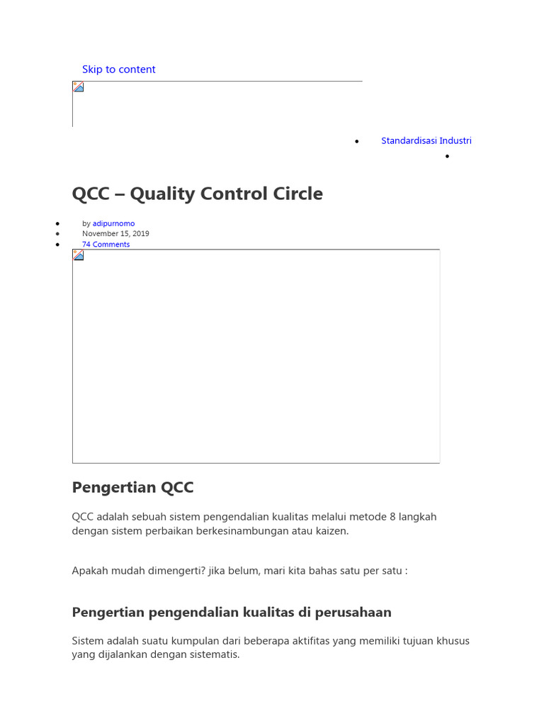 QCC Method | PDF