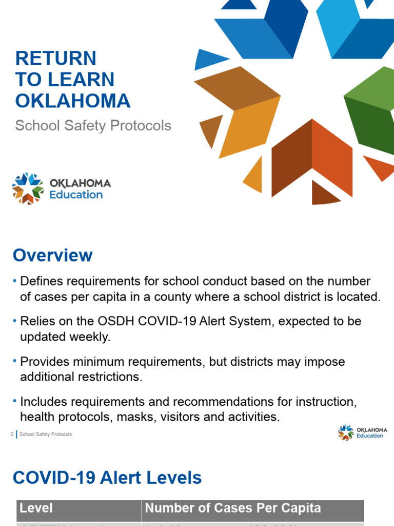 Oklahoma School Safety Protocols Guide | PDF | World Health ...