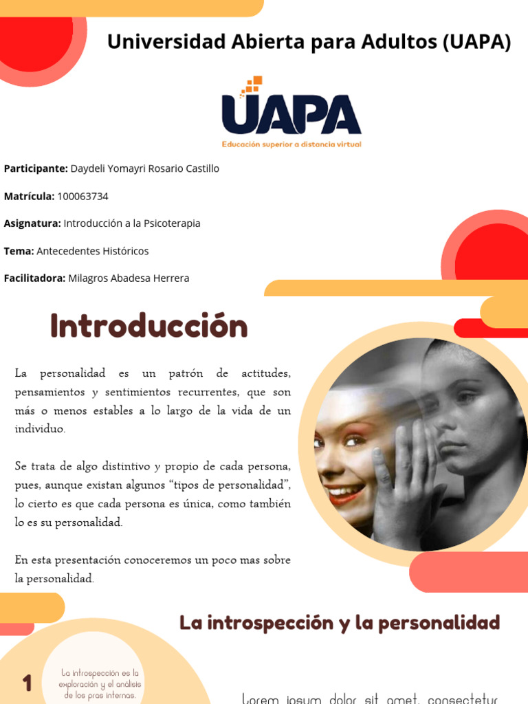 Universidad Abierta para Adultos (UAPA) | PDF | Sicología | Conceptos ...
