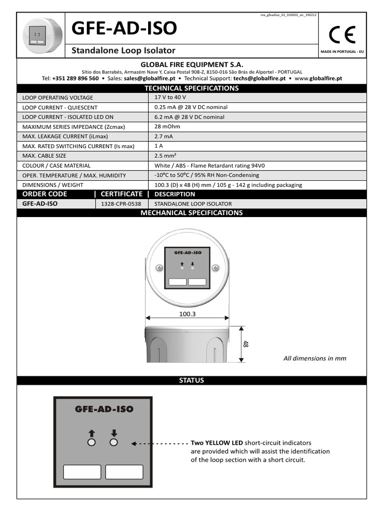 GFE-AD-ISO-MANUAL | PDF | Detector (Radio) | Electronics