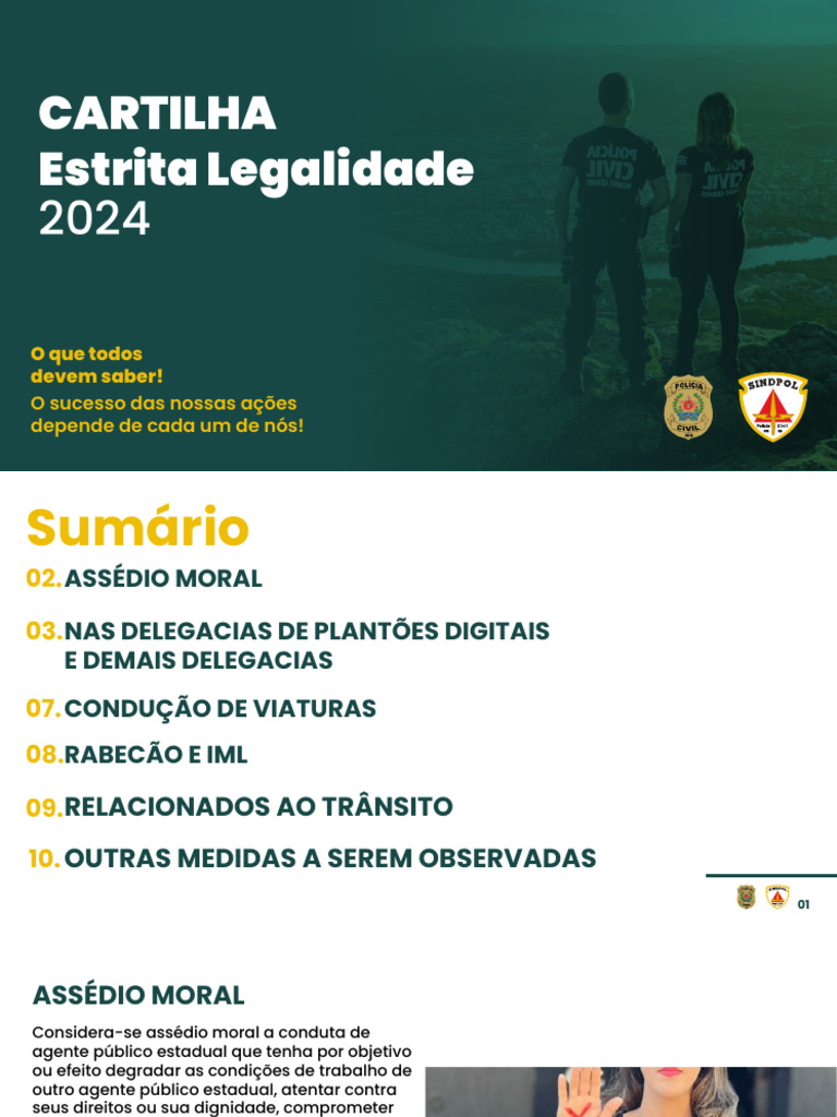 Assédio Moral e Procedimentos Policiais | PDF | Polícia | Doação de sangue