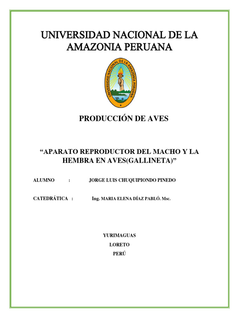Anatomía Reproductora de Aves | PDF | Sistema reproductivo | Ovario