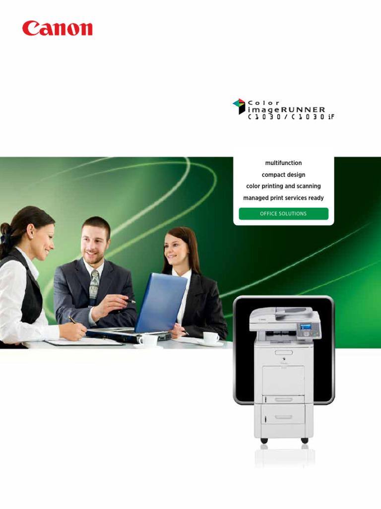 Canon Color imageRUNNER C1030 Overview | PDF | Fax | Image Scanner
