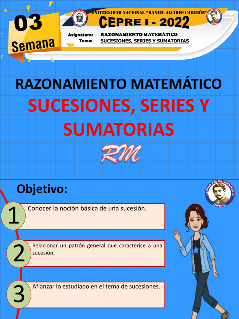 SEMANA 3 SUCESIONES, SERIES Y SUMATORIAS (SOLUCIONARIO) | PDF