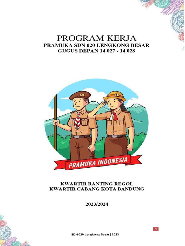 Program Kerja Pramuka | PDF | Karier & Perkembangan