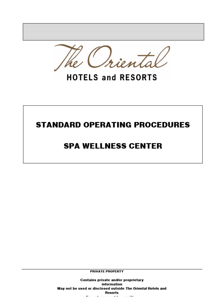 Spa Manual | Download Free PDF | Employment | Expense