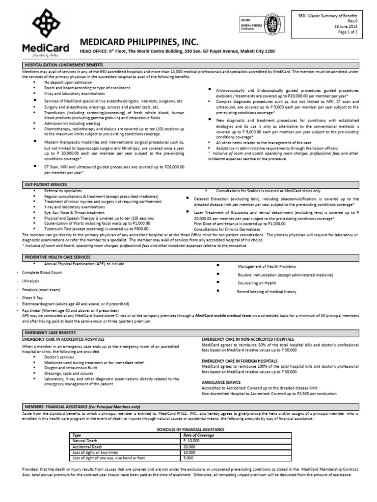 MediCard Member Benefits Guide | PDF | Medicare (United States ...