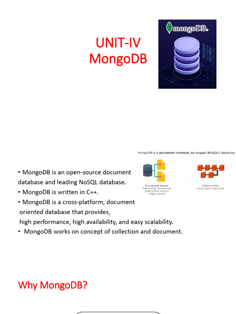 UNIT-IV_MongoDB | Download Free PDF | Data Type | Mongo Db