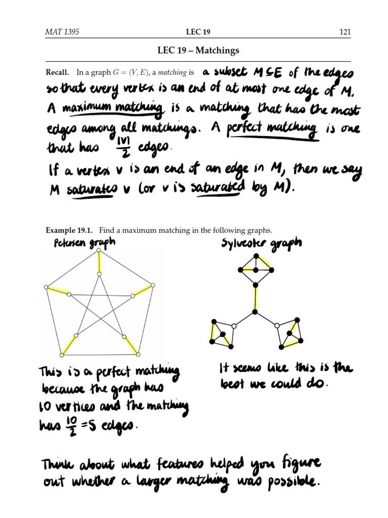 Mat 1395 Lecture 19 Filled Pdf Computational Complexity Theory Theoretical Computer Science