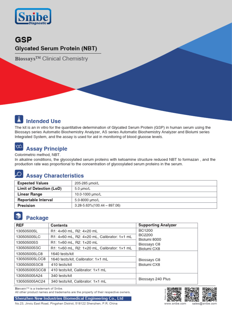 560 GSP-IFU-en-EU-IVDD-V2.0 | PDF | Biochemistry | Chemistry