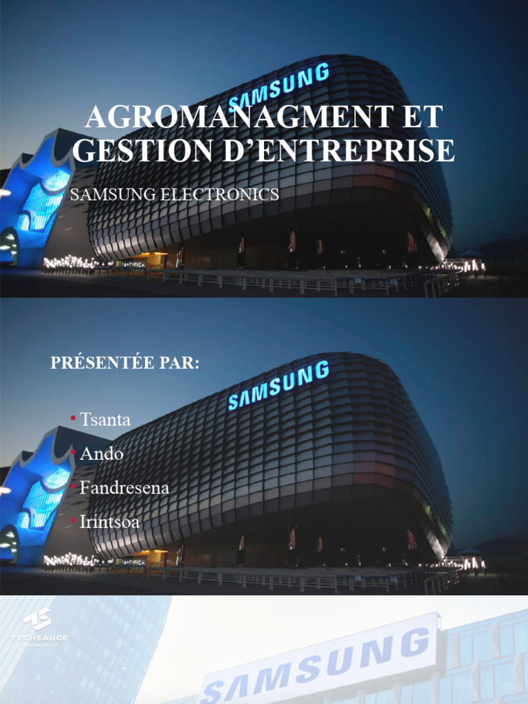 Présentation de Samsung Electronics | PDF