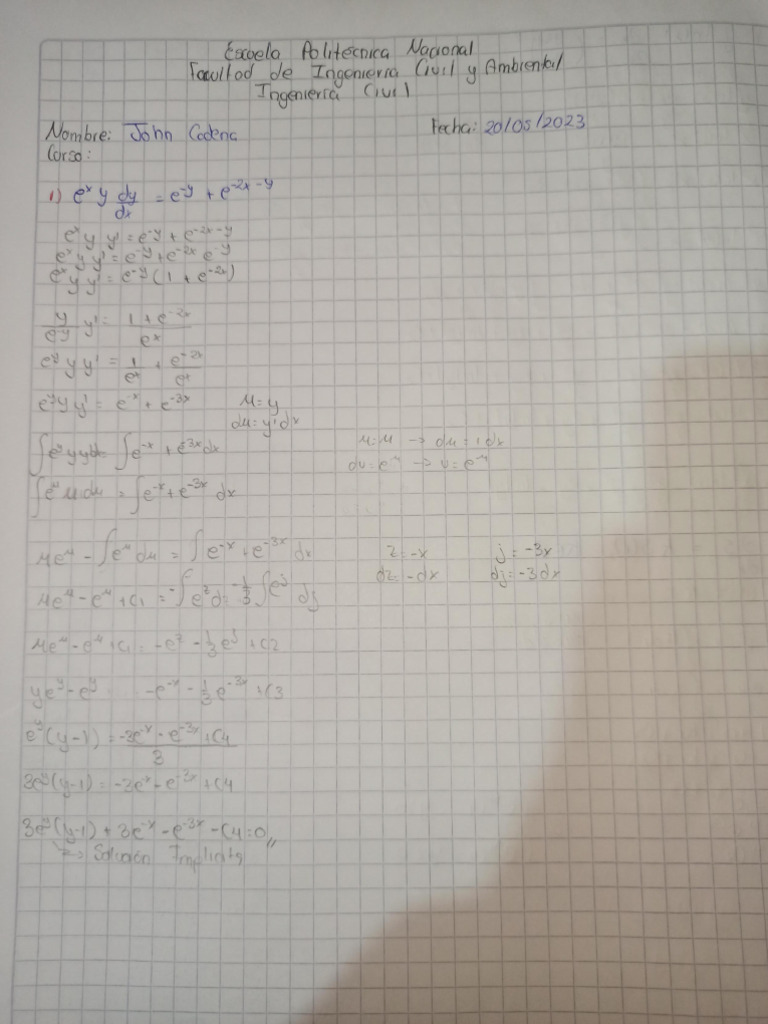 Edo - Deber 3 | PDF | Ciencia y matemática