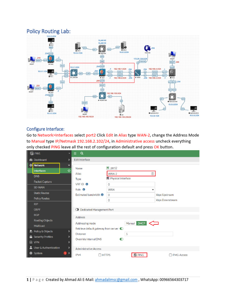 30-Policy+Route+Lab | Download Free PDF | Ip Address | Internet Standards