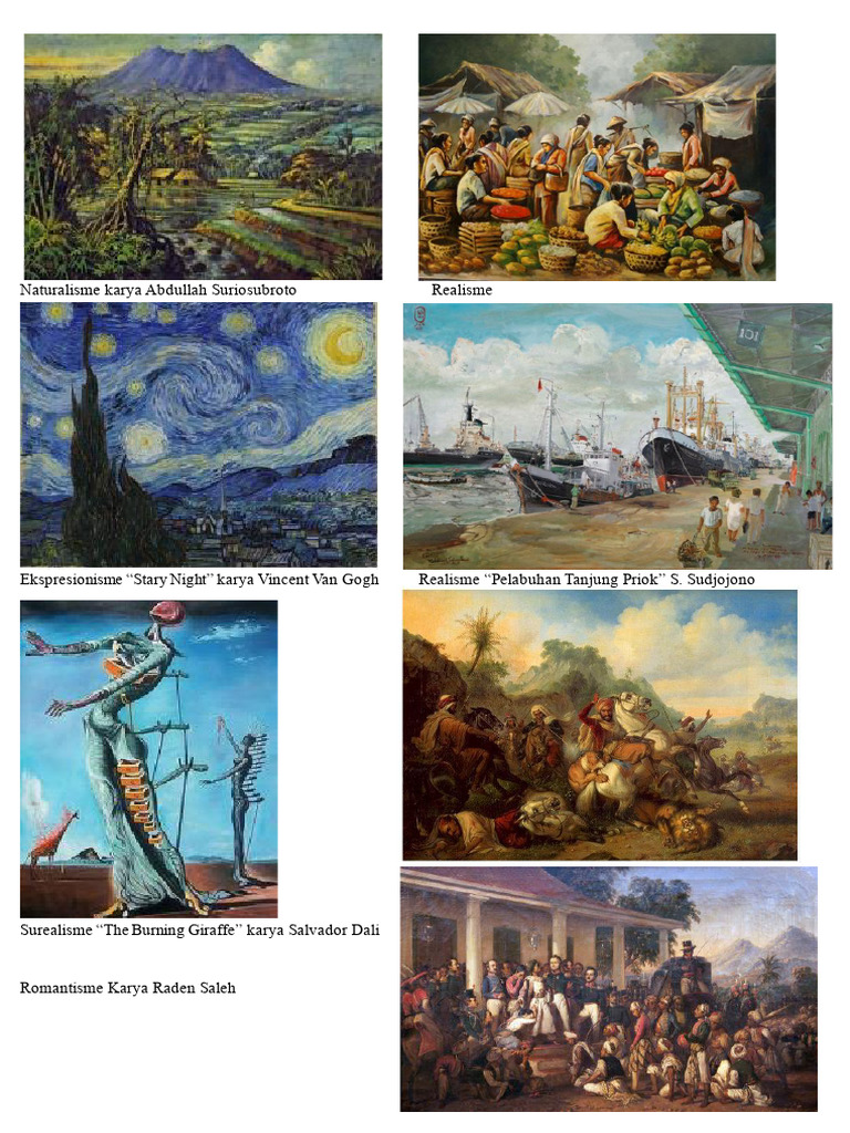 Contoh aliran seni lukis kelas 9 | PDF