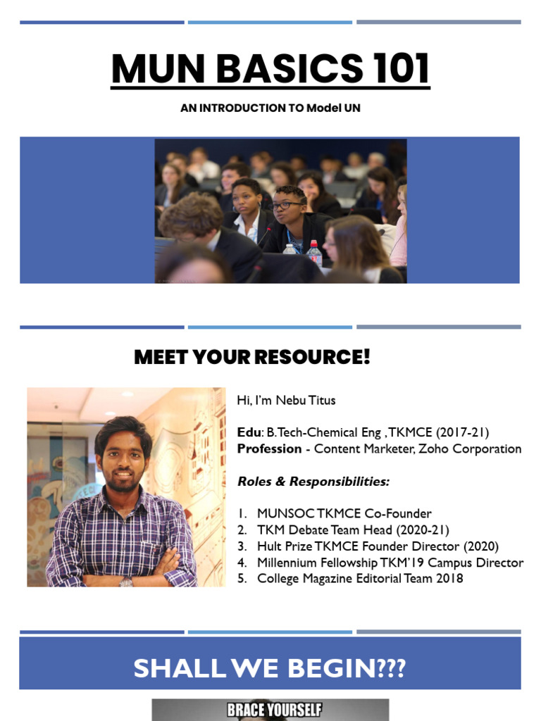 Mun Basics 111 | PDF | United Nations | International Relations