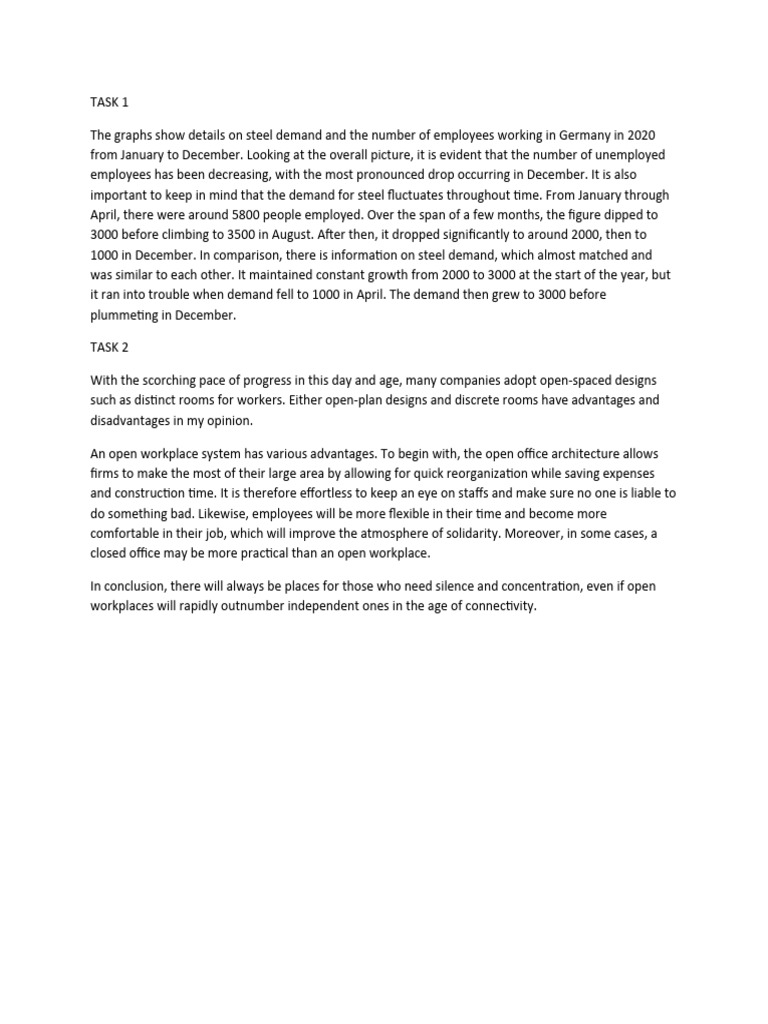 Writing Task 1, 2 Example | PDF | Art