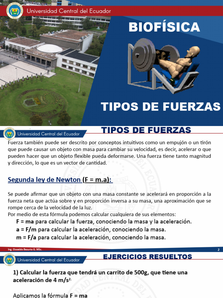 U1.3 - Tipos de Fuerzas | PDF | Fuerza | Fricción