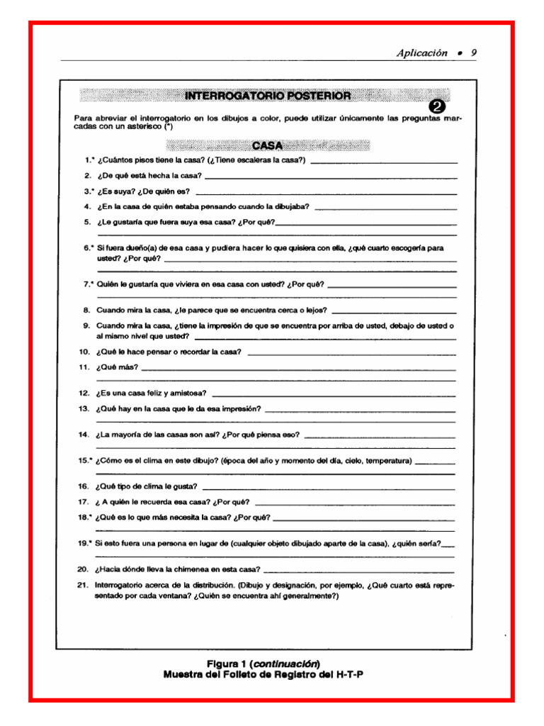 Cuestionarios HTP | PDF