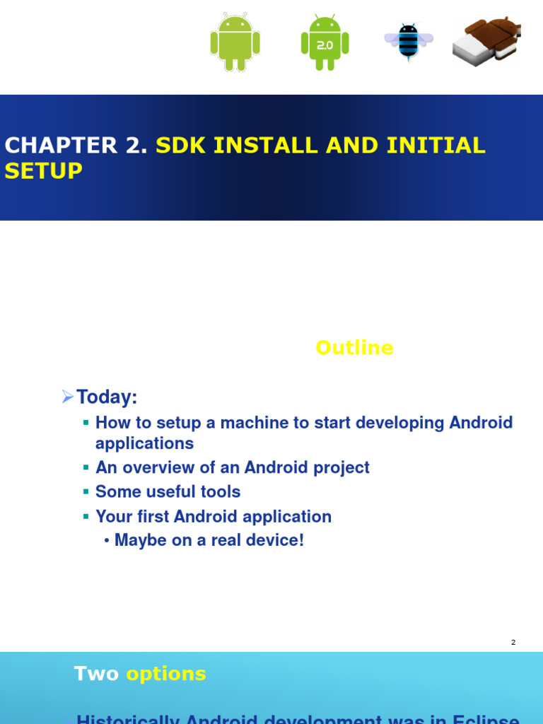 Chapter 2 - SDK Install and Initial Setup | PDF | Eclipse (Software) | Android (Operating System)