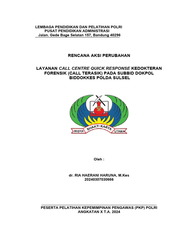 FIX PROPOSAL RAP PKP - SEMINAR I MEI 2024 DR Ria | PDF