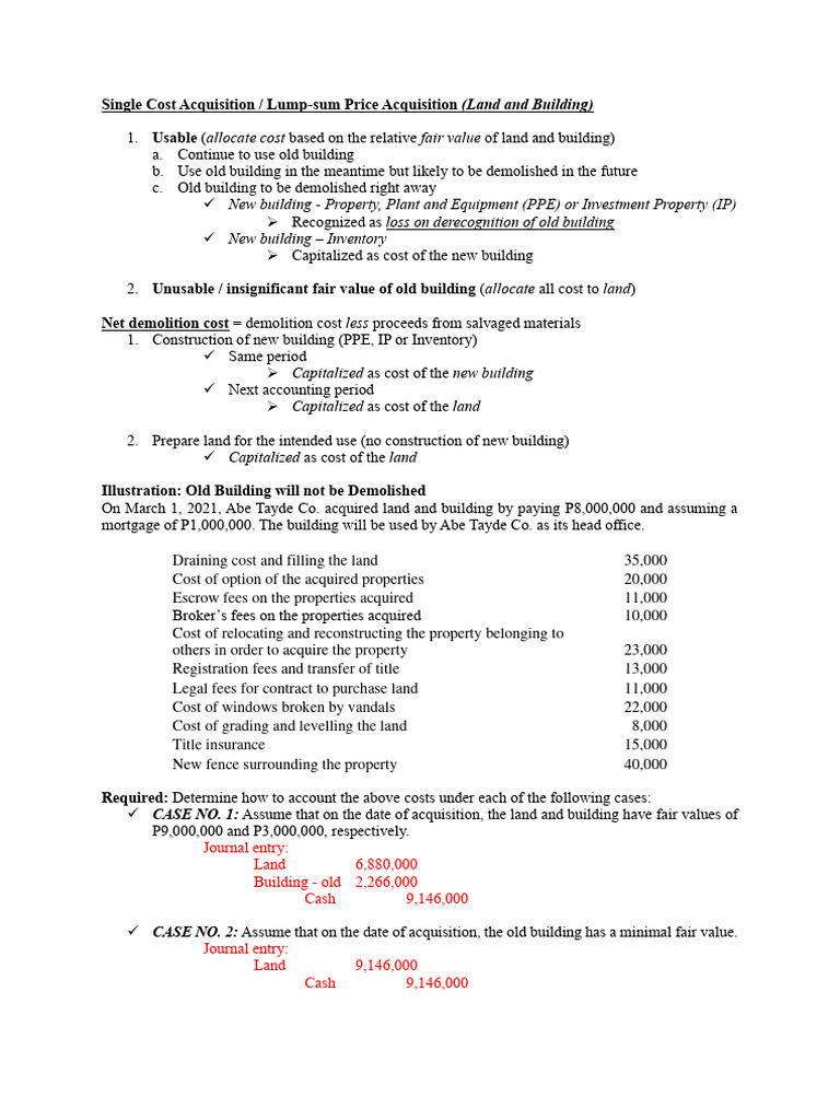 Additional Problems - Single Cost Acquisition - Handout | PDF ...