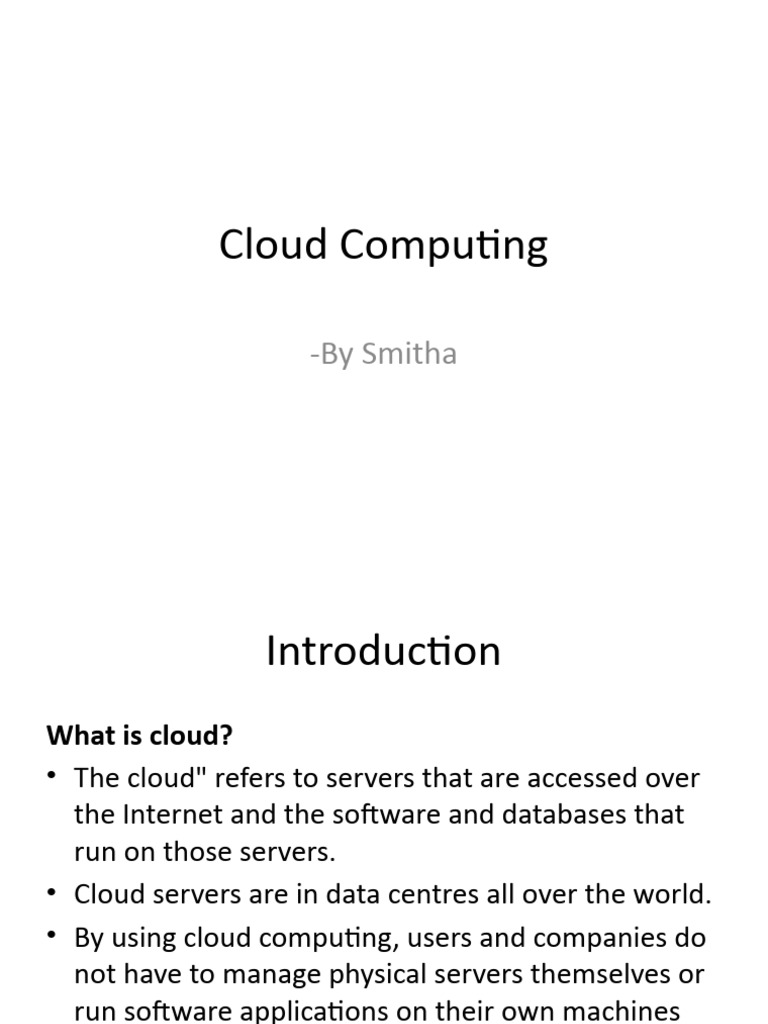 Cloud Computing | Download Free PDF | Cloud Computing | Software As A Service