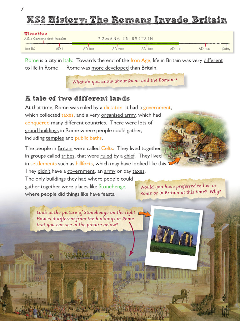CGP KS2 History Worksheets | PDF | Ancient Rome | Julius Caesar