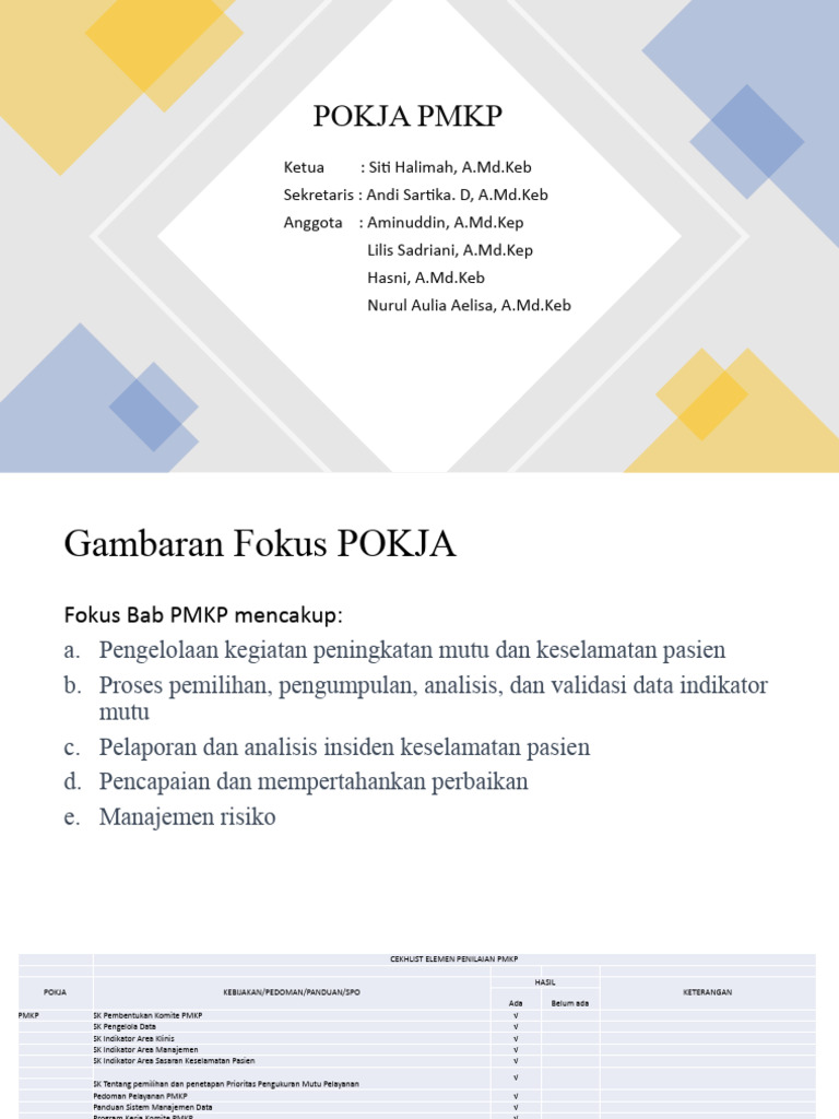 Pokja PMKP | PDF