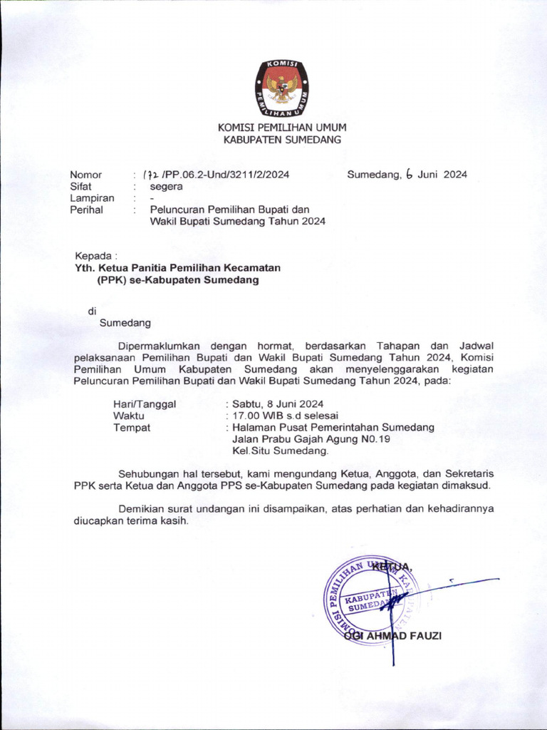 Undangan PPK Dan PPS | PDF