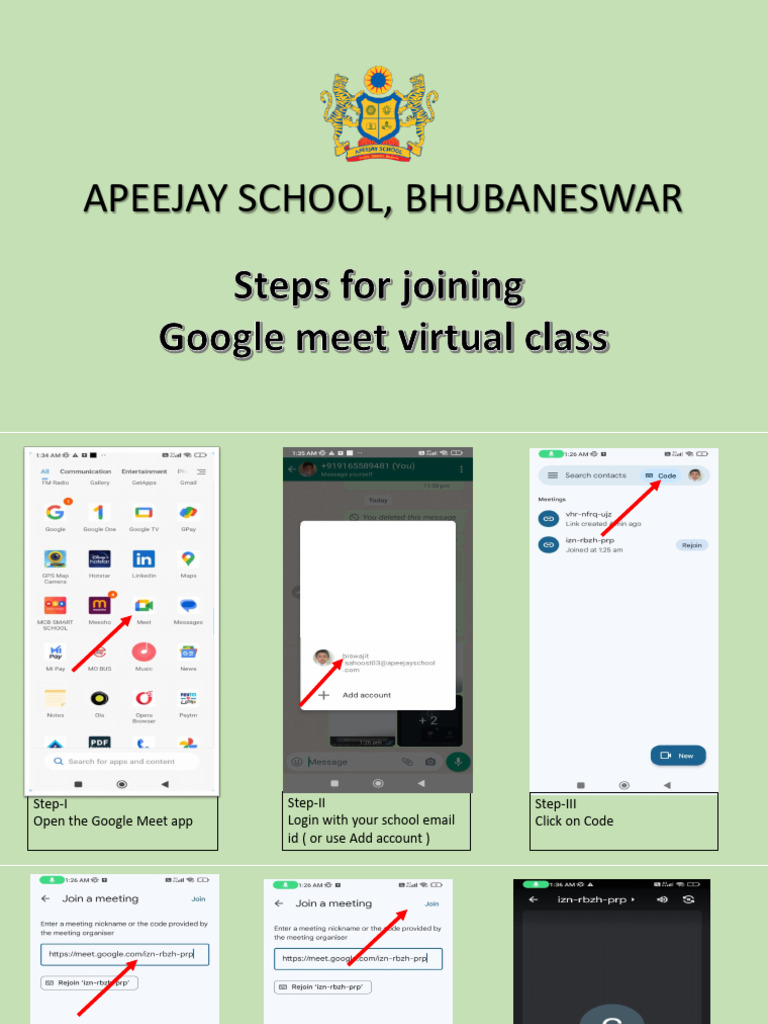 How To Join Virtual Class Using Google Meet | PDF | Career & Growth