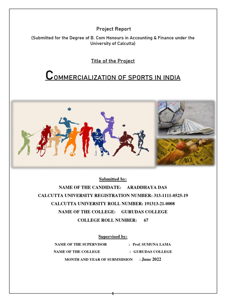 Commercialization of Sports in India | PDF | Sports
