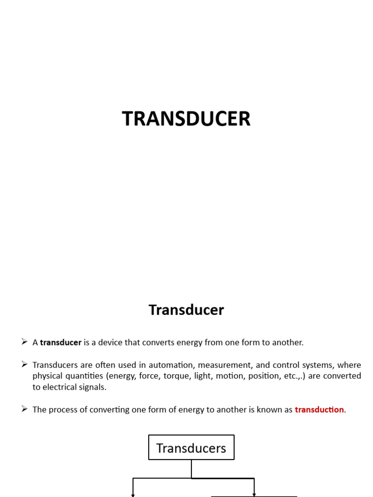Transducers | PDF