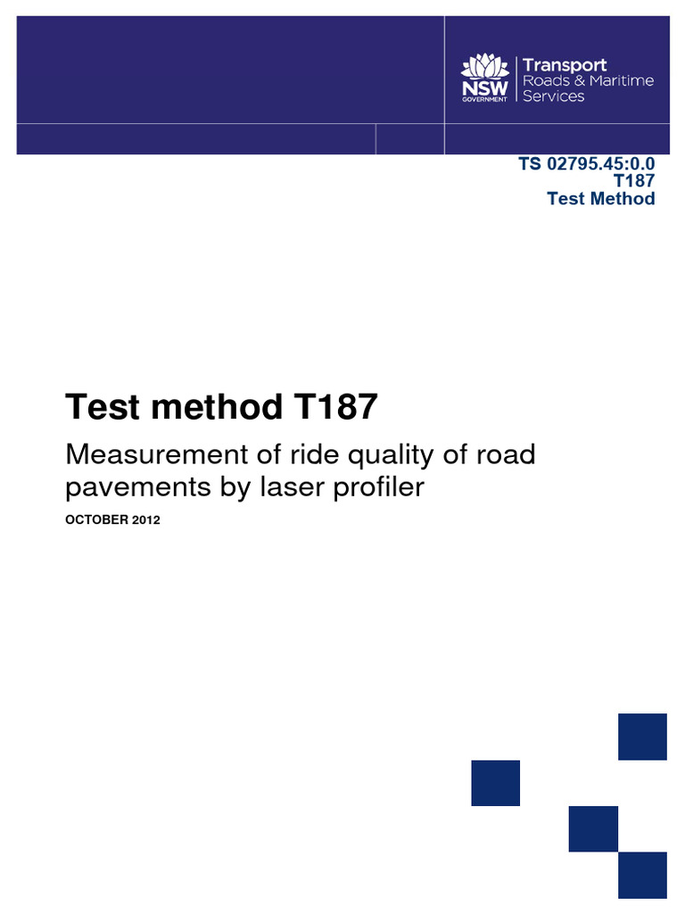 Laser Profiling for Road Ride Quality | PDF | Calibration | Metrology