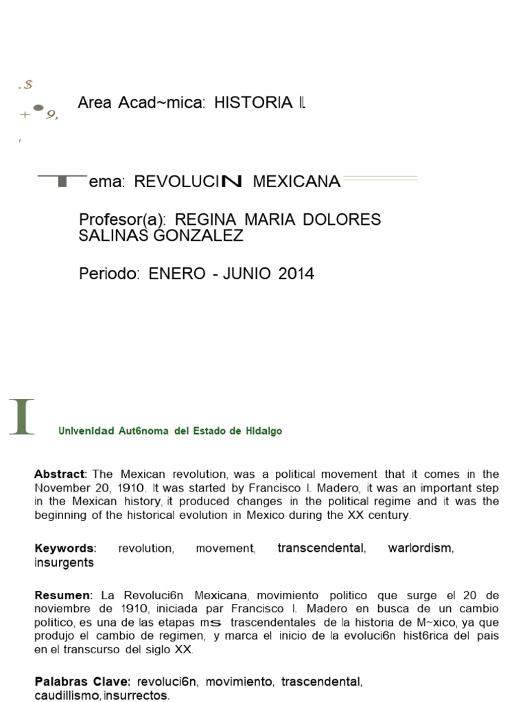 Revolucion Mexicana | PDF | México | revolución mejicana
