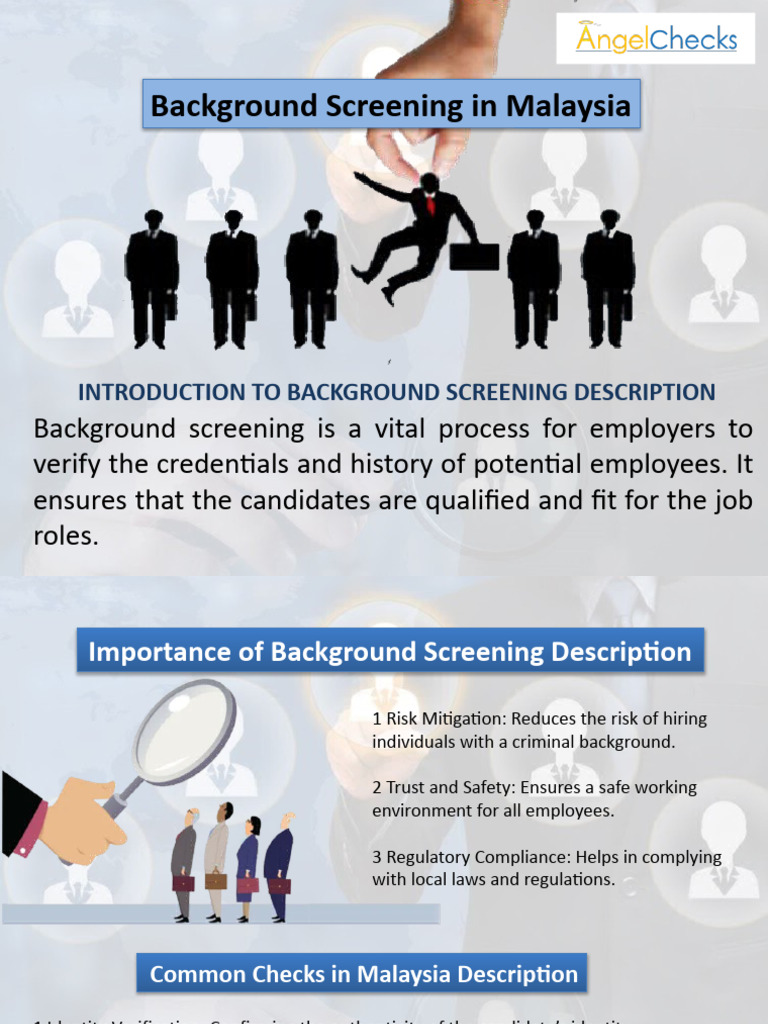 Background Screening in Malaysia | PDF