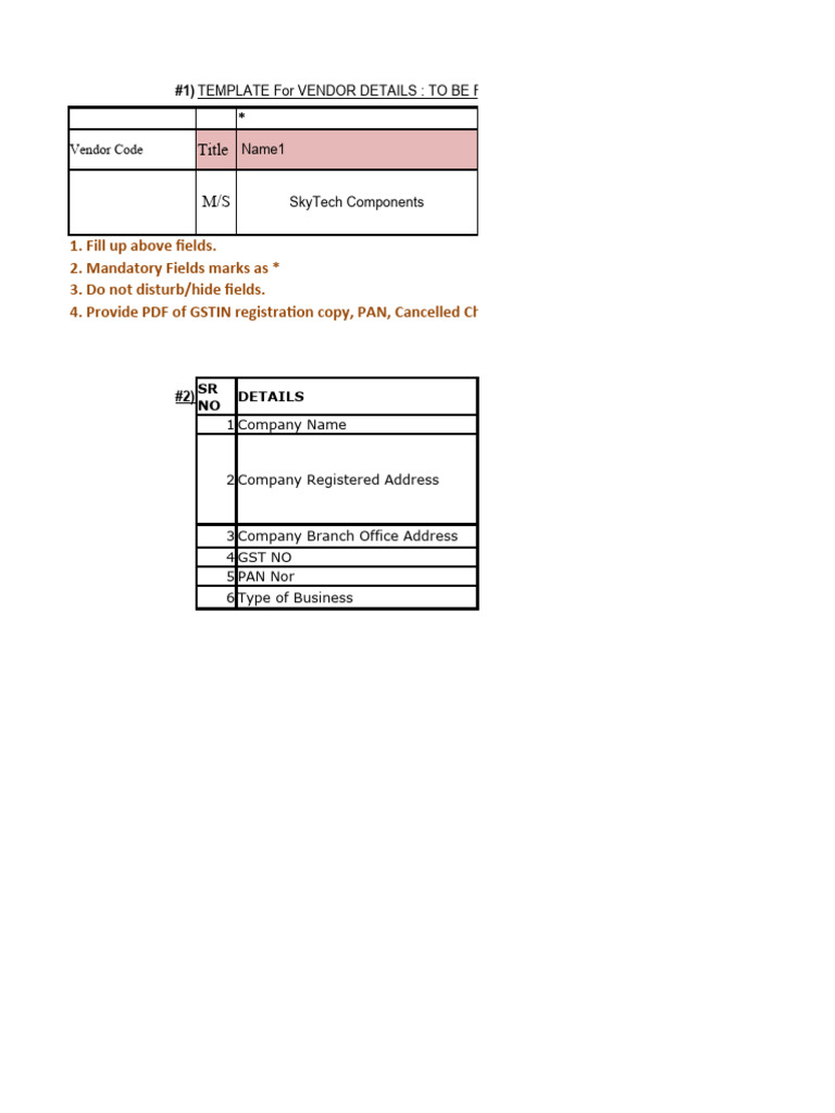 GST - Vendor Creation | PDF | Banking