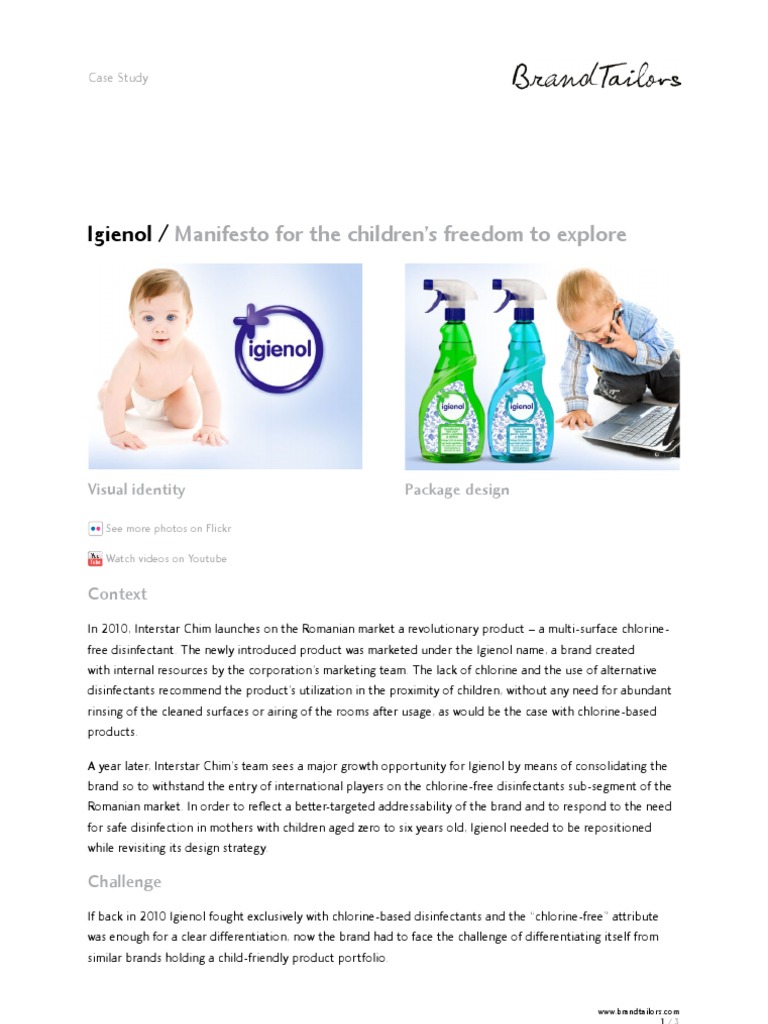 Igienol: Rebranding for Child Safety | PDF | Logos | Brand