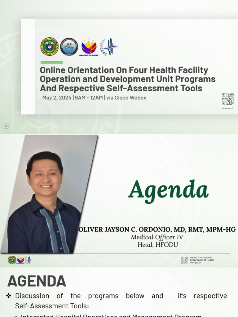 IHOMP Online Orientation Agenda | PDF | Health Care | Hospital