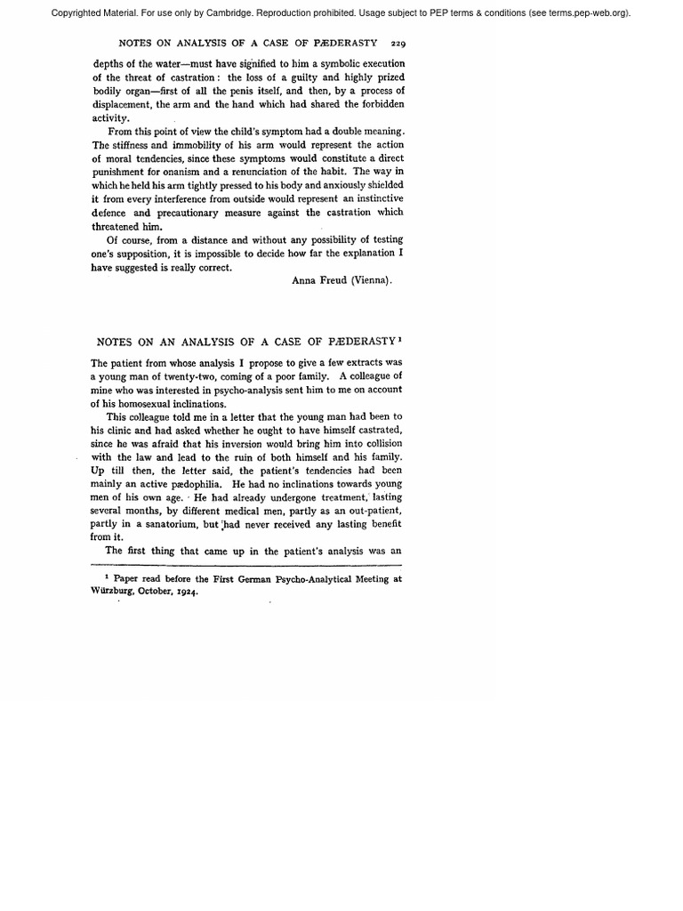 A Case of Pederasty | Download Free PDF | Feeling | Dream