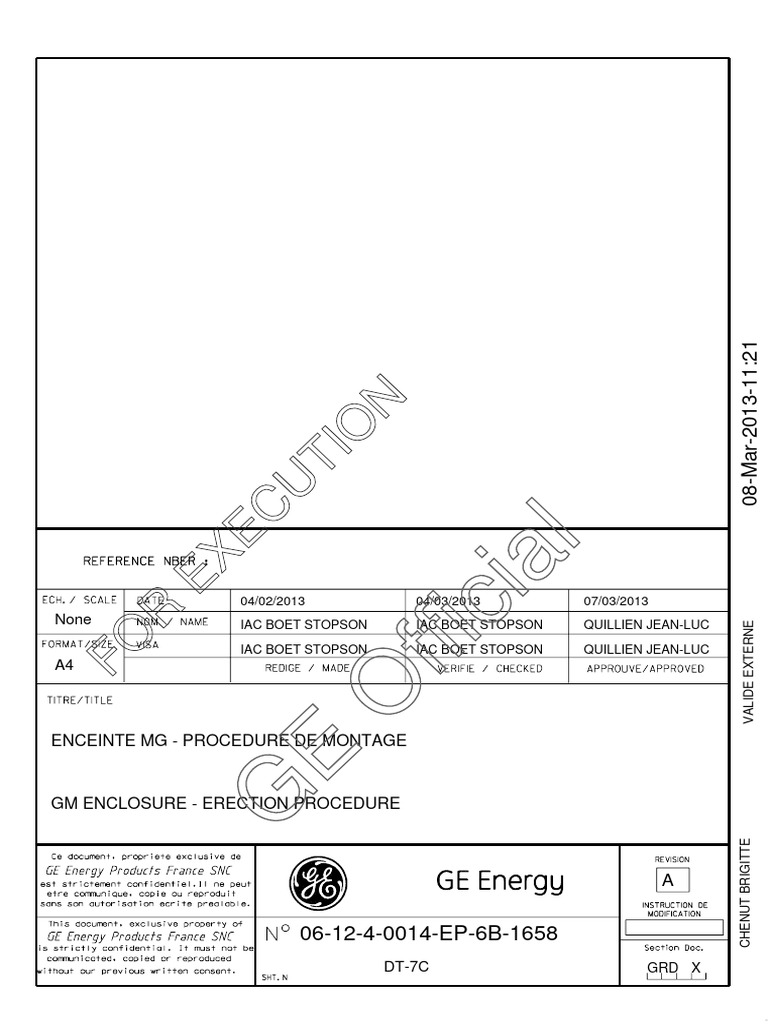 Gas Modul GE Frame 6B - 06-12-4-0014-EP-6B-1658 - GM ENCLOSURE ...