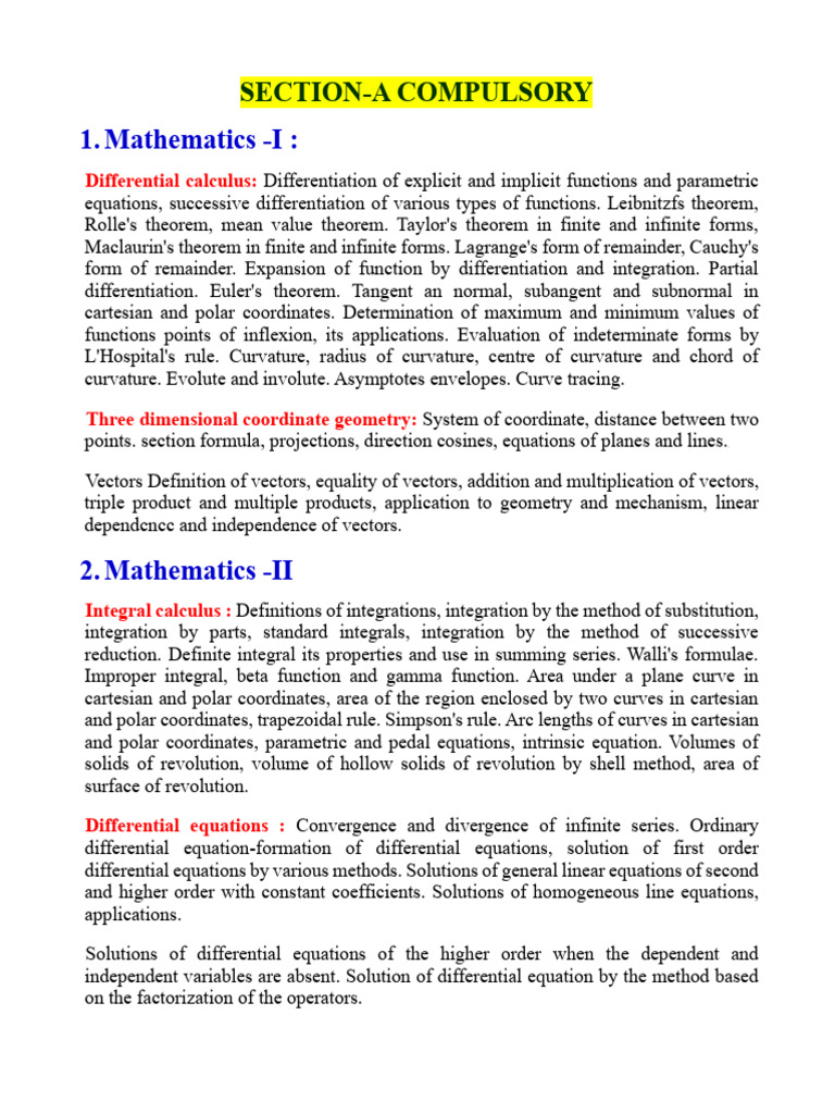 Amie Electrical Syllabus | PDF | Integral | Curvature