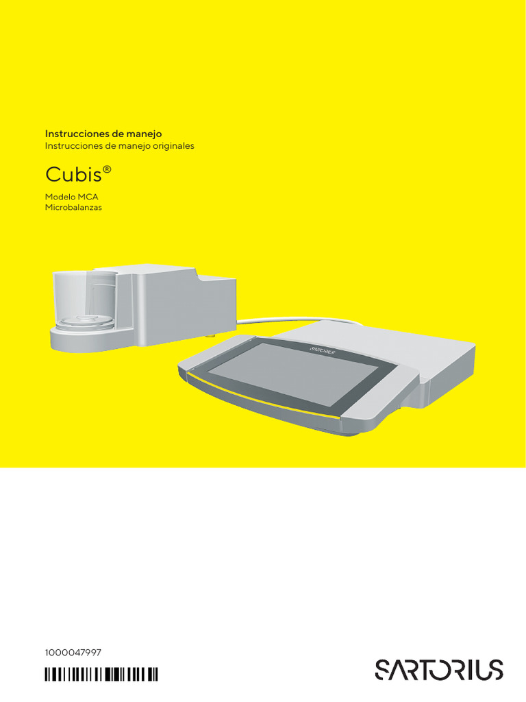 SARTORIUS ULTRABALANZAmanual-cubis-mca-micro-balances-wmc6028-s-data ...
