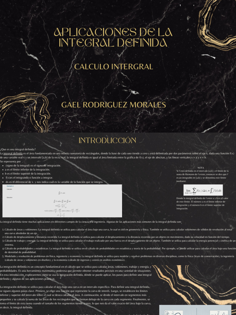 Aplicaciones de la Integral Definida | PDF | Integral | Matemáticas