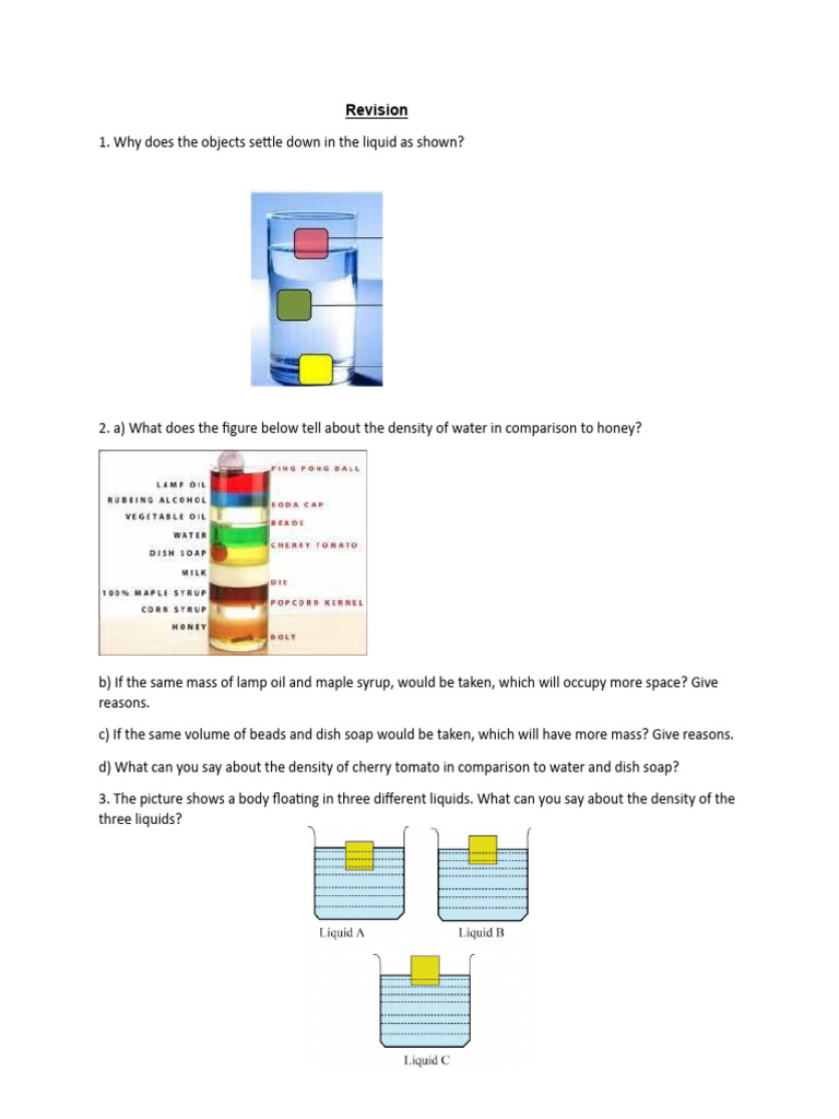 Physics Class 7 Worksheet | PDF