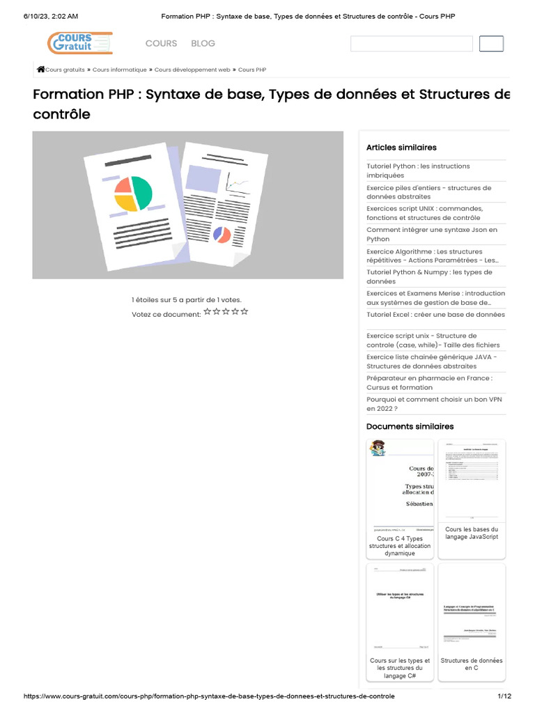 Formation PHP | PDF | Cookie (informatique) | PHP