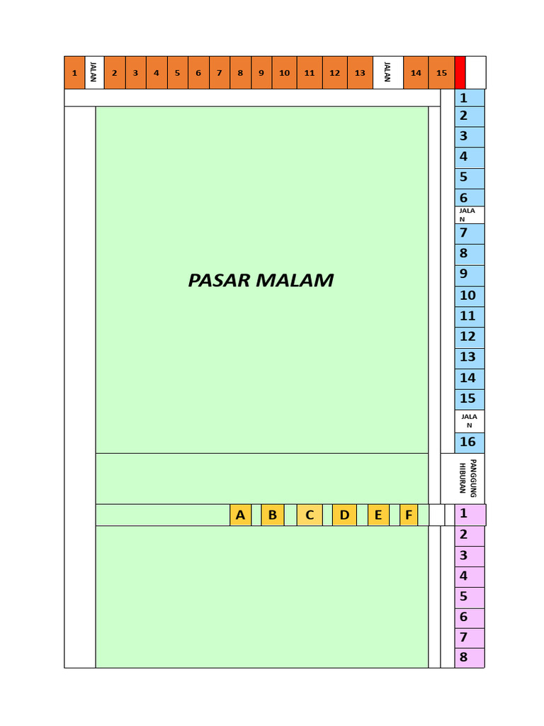 DENAH PASAR MALAM | PDF