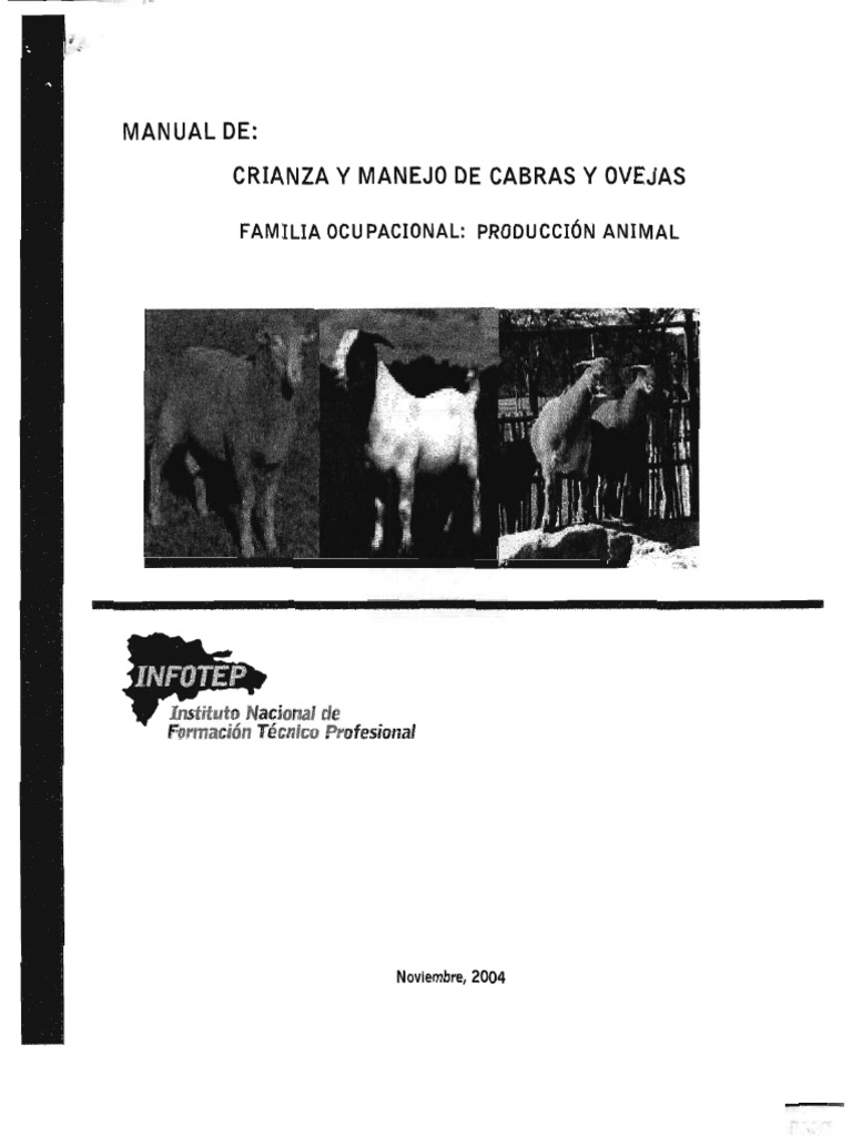 Manual de Crianza y Manejo de Cabras y Ovejas | PDF