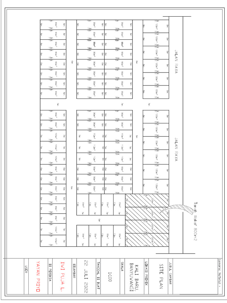 Site Plan Kali Baru Rev | PDF
