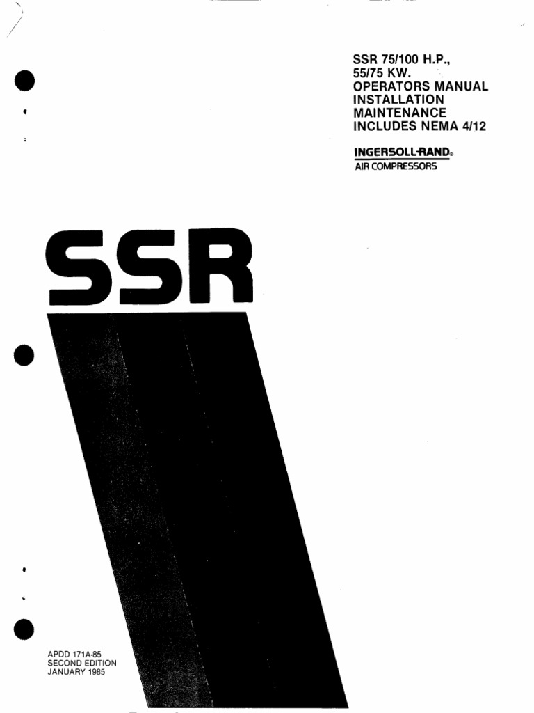 SSR 75 100 HP User Manual | PDF
