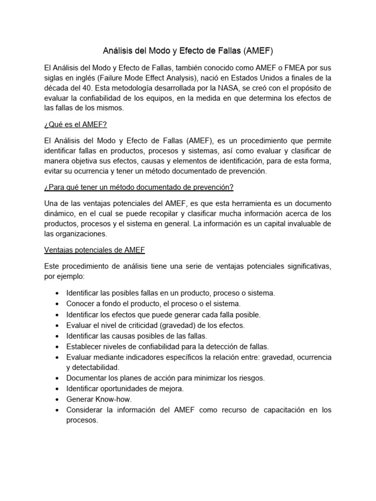 Amef Rene | PDF | Ingeniería de confiabilidad | Lean Manufacturing